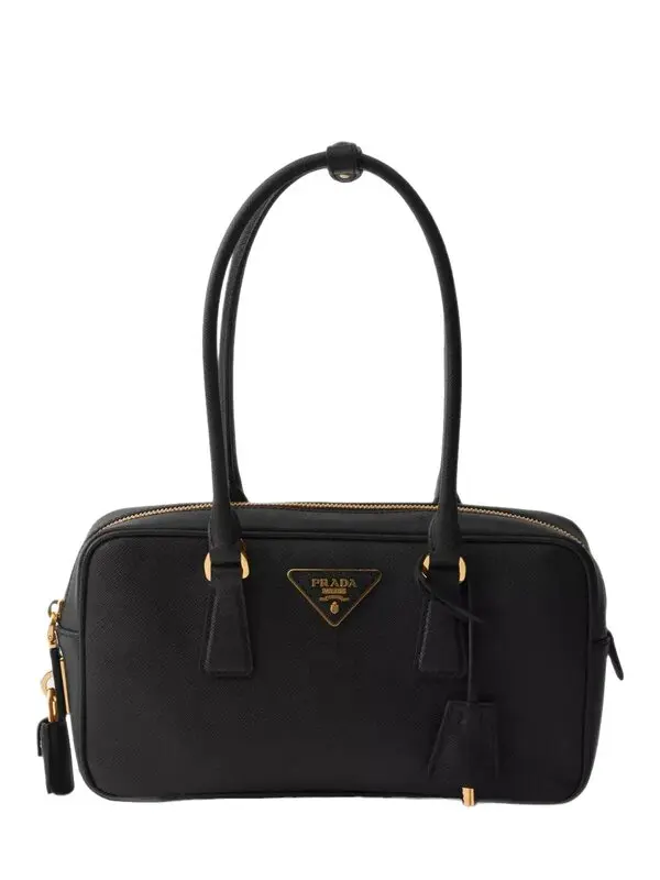 Prada Small Saffiano Leather Top-handle Bag - Black