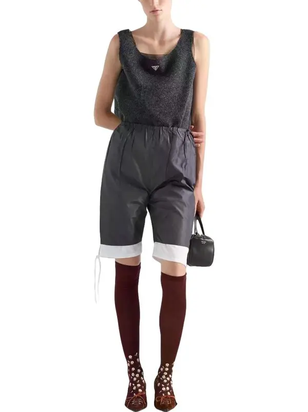 Prada Taffeta Bermudas Shorts - Grey