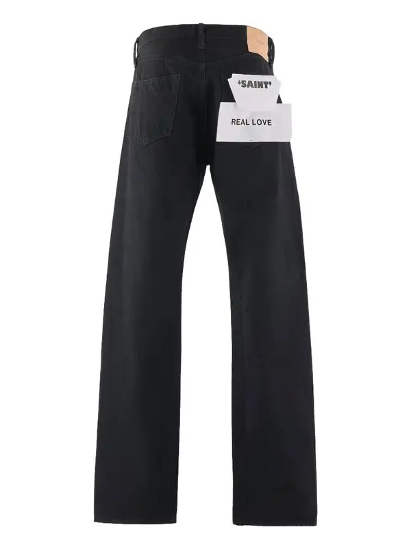 SAINT MXXXXXX Straight-leg Jeans - Black