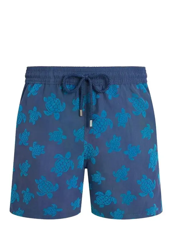 Vilebrequin Turtle-print Swim Shorts - Blue