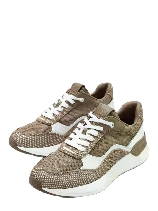 Michael Kors Trevor Mesh-panel Sneakers - Neutrals