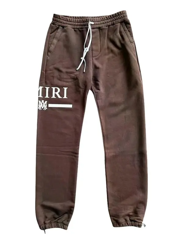 Amiri Ma Bar Logo-print Track Pants - Brown
