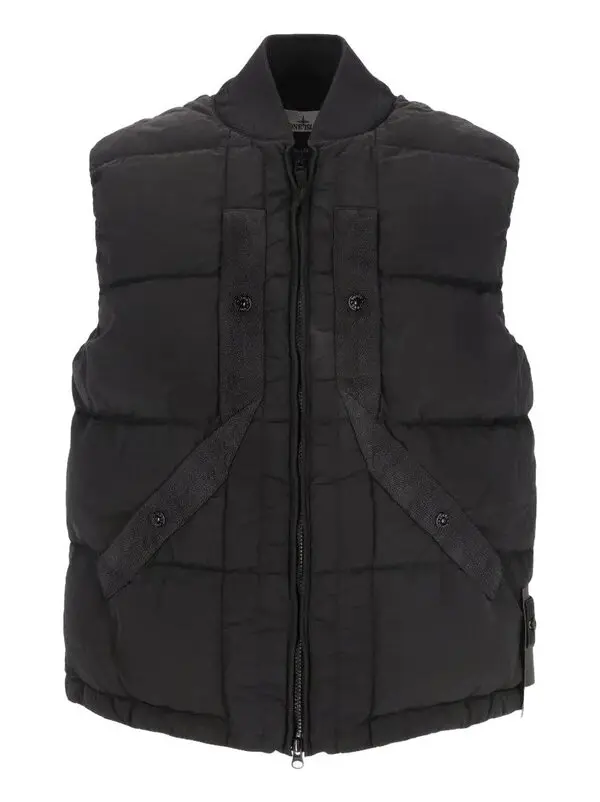 Stone Island G100008 Nylon Metal In Econyl® Down Vest - Black