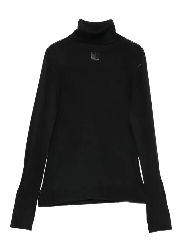 Lorena Antoniazzi Roll-neck Wool Sweater - Black