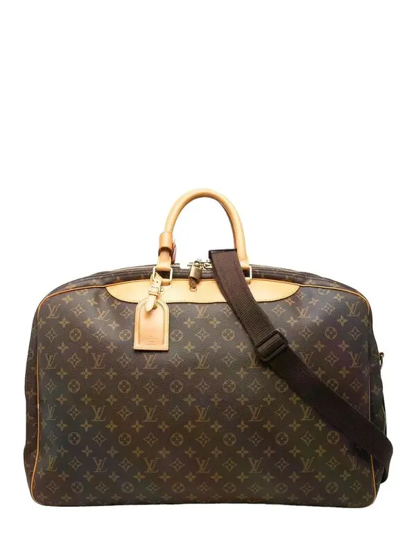 LOUIS VUITTON 1998 Monogram Alize 2 Poches Travel Bag - Brown