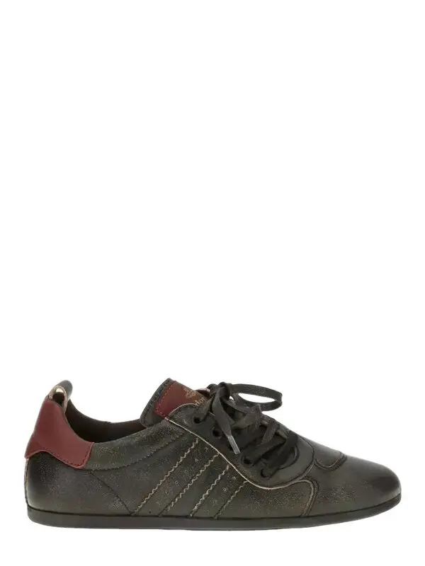 VIVIENNE WESTWOOD Drunken Leather Low-top Sneakers - Black