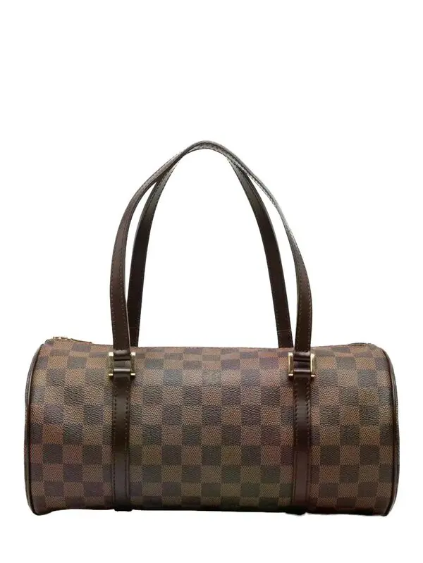 LOUIS VUITTON 2005 Damier Ebene Papillon 30 Handbag - Brown