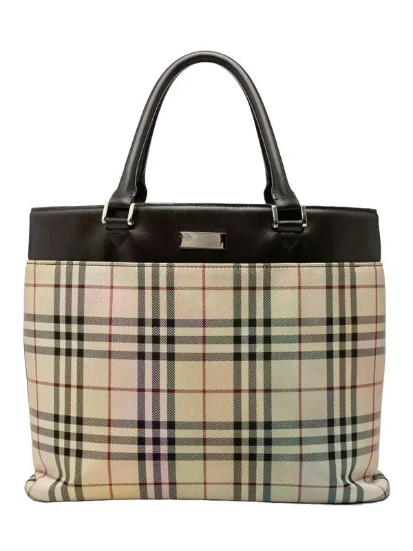 Burberry 2000-2017 House Check Canvas Tote Bag - Neutrals