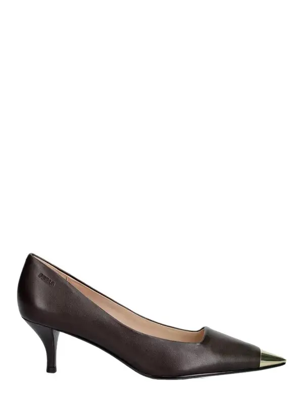 Furla Metal-toe-cap Pumps - Brown
