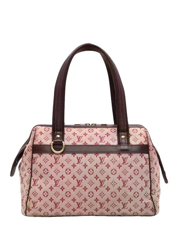 LOUIS VUITTON 1990-2010 Monogram Mini Lin Josephine Pm Handbag - Red