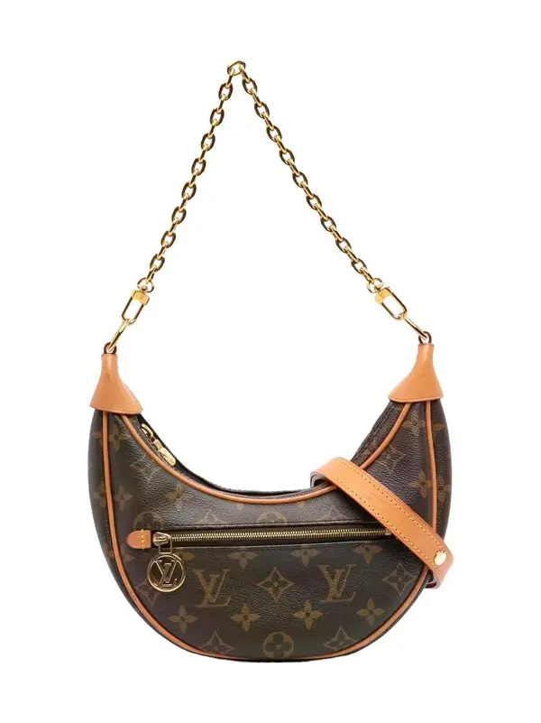 LOUIS VUITTON 1990-2010 Monogram Loop Satchel - Brown