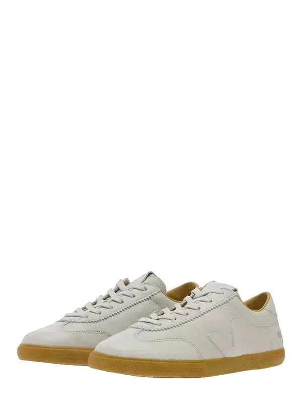 VEJA Volley Signature Grained-leather Sneakers - Grey