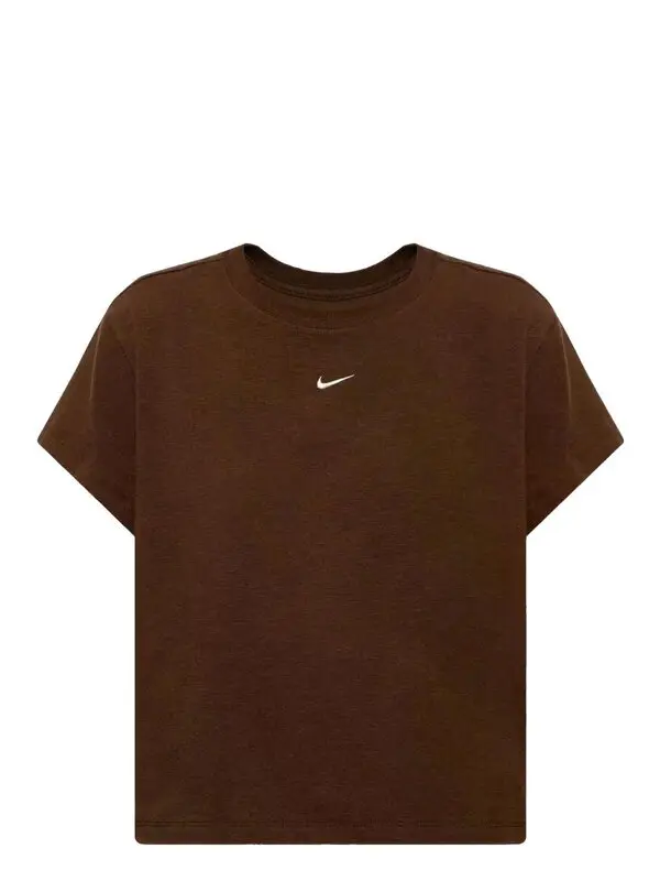Nike Logo-embroidered T-shirt - Brown
