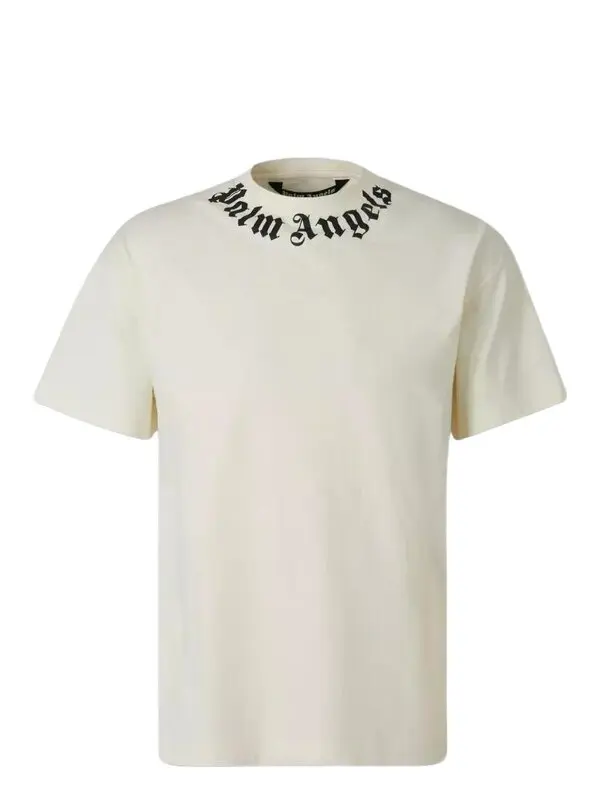 Palm Angels Logo-print T-shirt - Neutrals