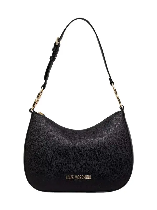 Moschino Logo-lettering Shoulder Bag - Black