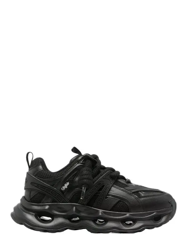 BUFFALO Malaga Lace Panelled Chunky Sneakers - Black