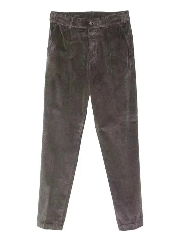 Eleventy Corduroy Pleated Trousers - Brown