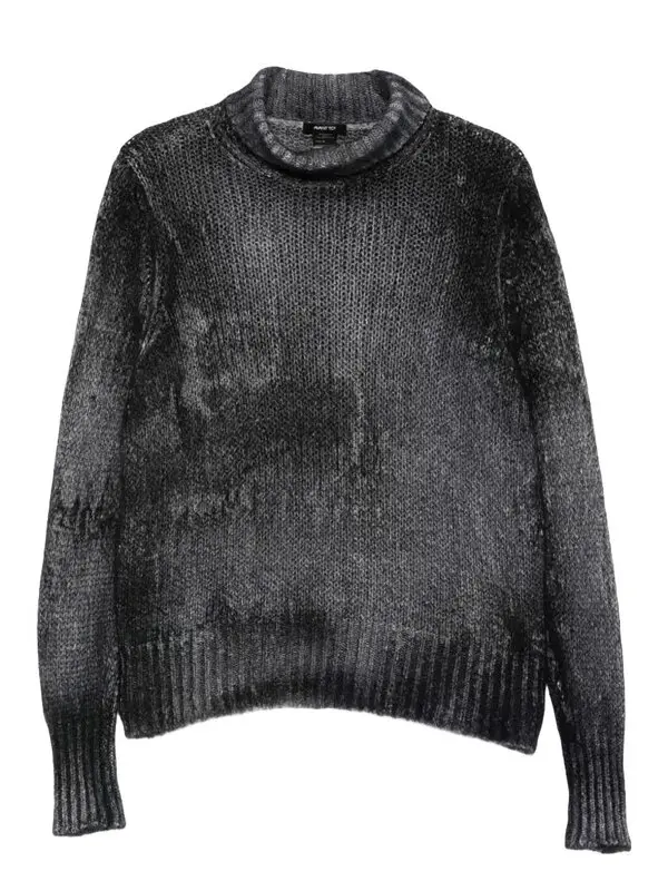Avant Toi Chunky-knit Roll-neck Sweater - Grey