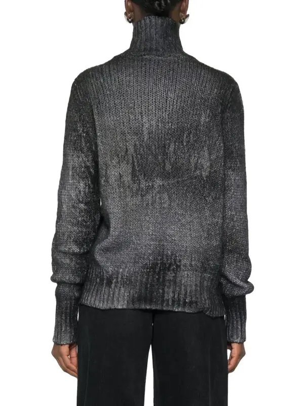 Avant Toi Chunky-knit Roll-neck Sweater - Grey