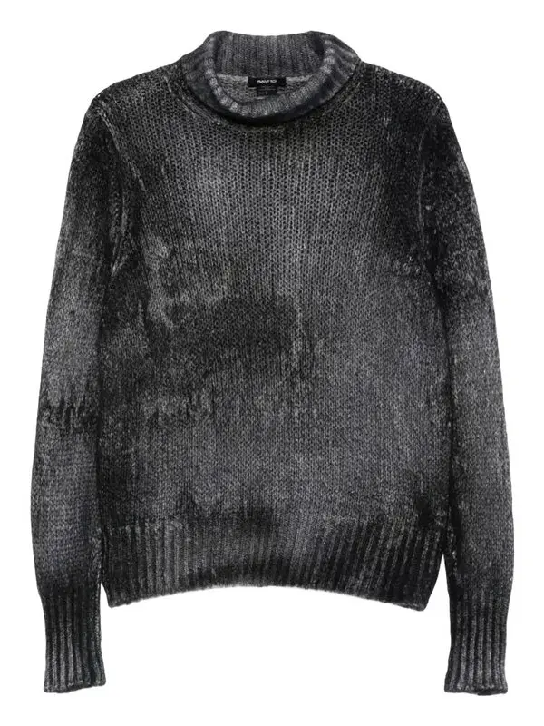 Avant Toi Chunky-knit Roll-neck Sweater - Grey