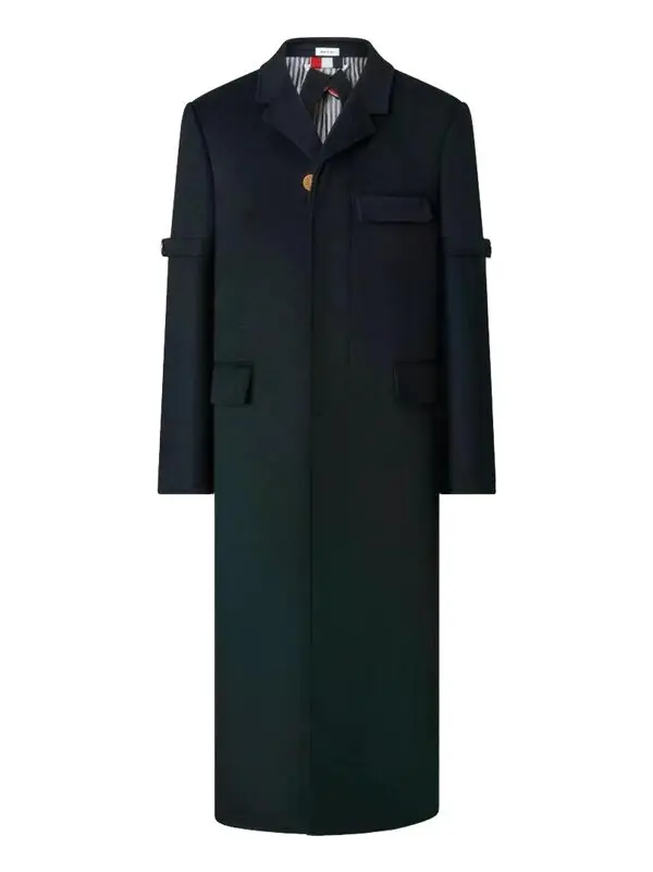 Thom Browne Cashmere Chesterfield Overcoat - Blue