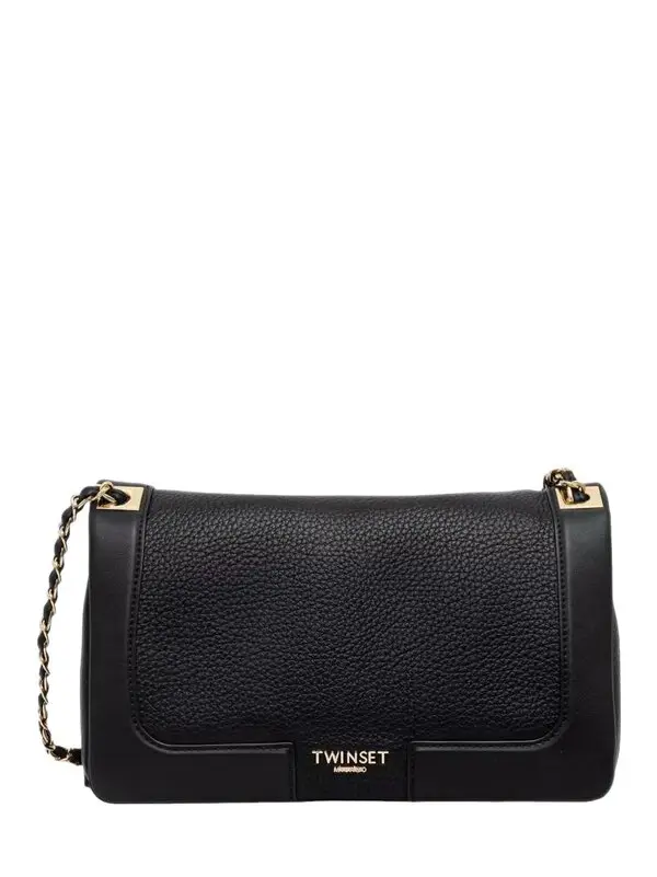 TWINSET Logo-lettering Cross Body Bag - Black