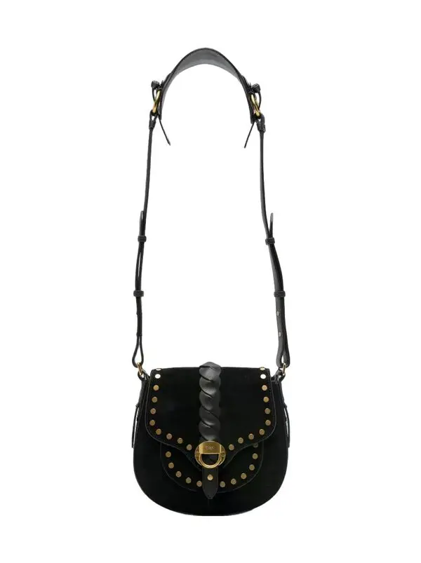 Isabel Marant Étoile Altay Stud-embellished Shoulder Bag - Black