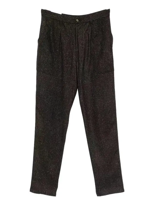 Eleventy Flecked Trousers - Brown