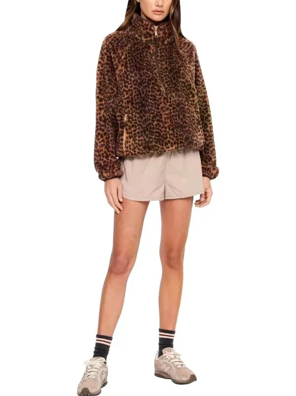 The Upside Harlow Leopard-print Sweater - Brown