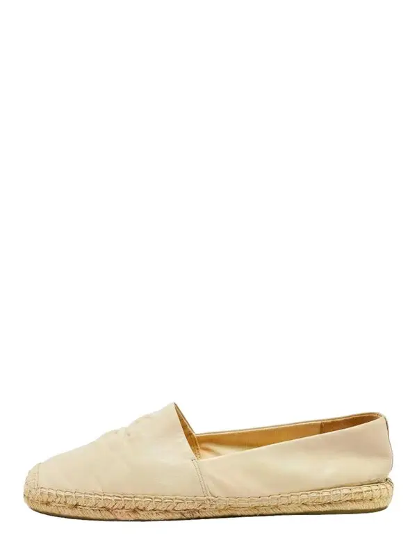 Tory Burch Double T Logo Espadrilles - Neutrals