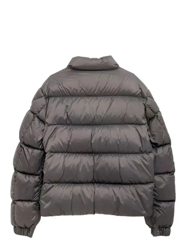 Moncler Quilted Logo-patch Jacket - Grey