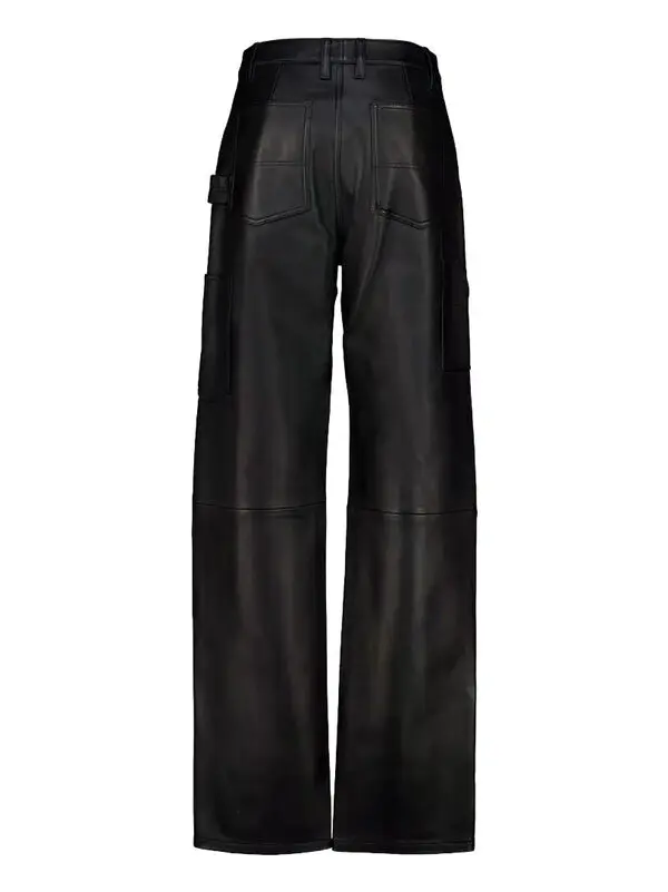 Altuzarra Mills Straight-leg Leather Trousers - Black