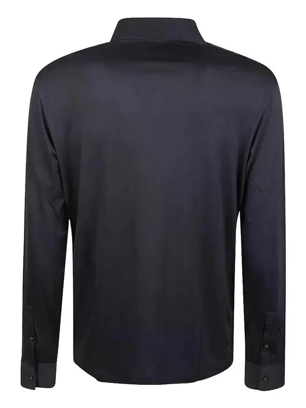 Emporio Armani Long-sleeve Polo Shirt - Black