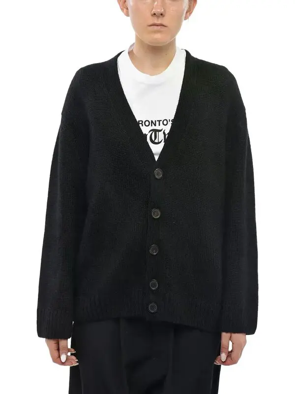 Dsquared2 Logo-button V-neck Cardigan - Black