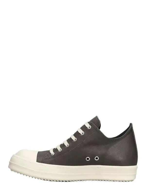 Rick Owens Leather Toe-cap Sneakers - Grey