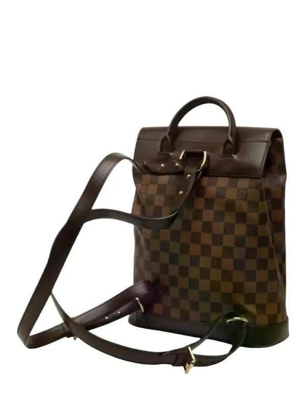 LOUIS VUITTON 2004 Damier Ebene Soho Backpack - Brown