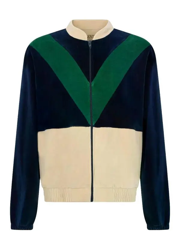 Valentino Garavani Colour-block Zip-up Jacket - Blue