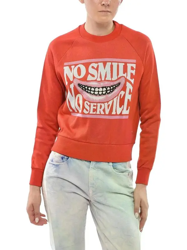 Stella McCartney Embroidered Crew-neck Sweatshirt - Red