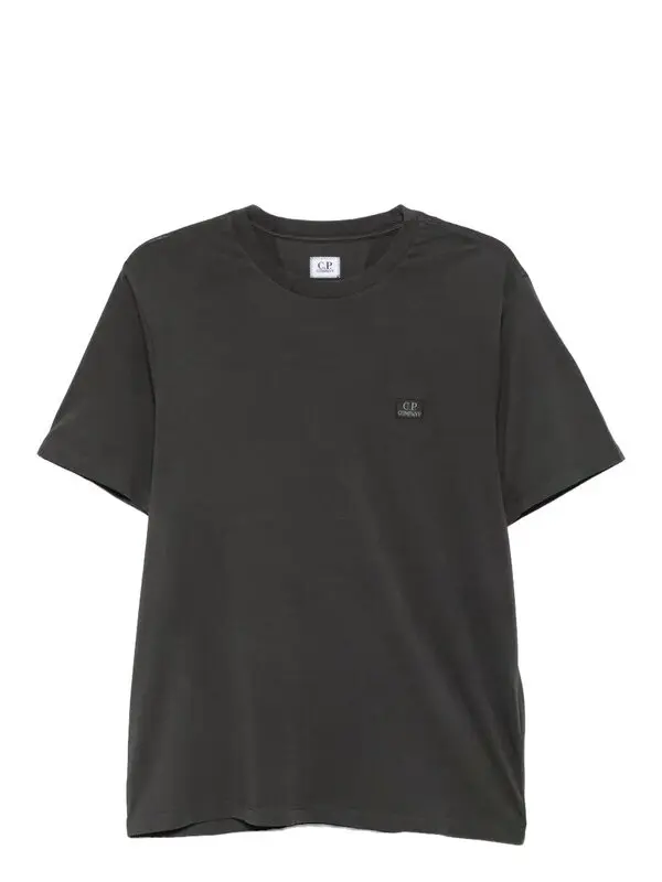 C.P. COMPANY Logo-patch T-shirt - Grey