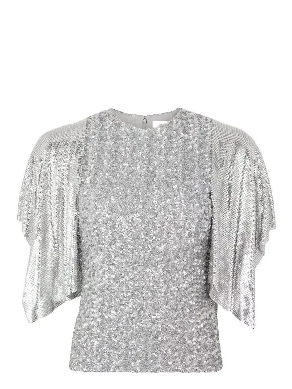 Rabanne Sequin-embellished Blouse - Silver