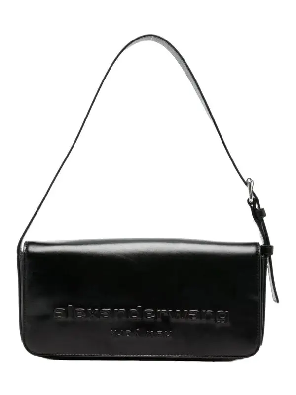 Alexander Wang Punch Flap Shoulder Bag - Black