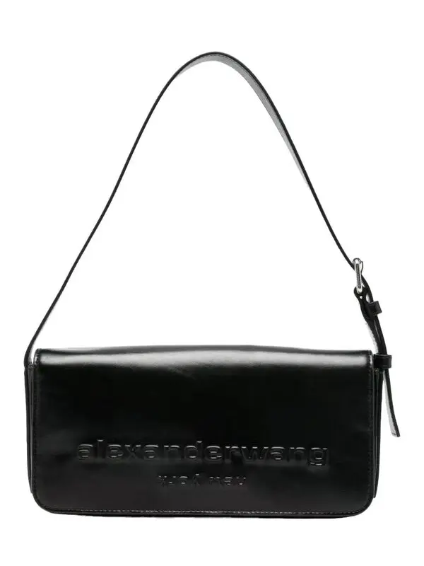 Alexander Wang Punch Flap Shoulder Bag - Black