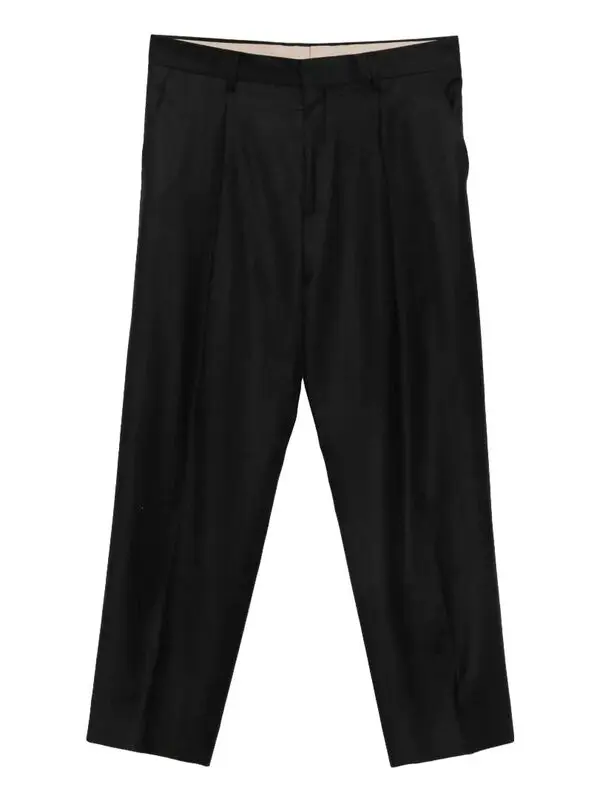 COSTUMEIN Pleated Straight-leg Trousers - Black