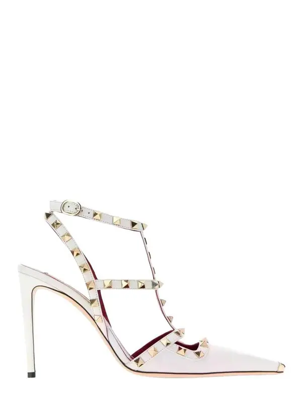 Valentino Garavani Rockstud Kidskin Pumps 100mm - White