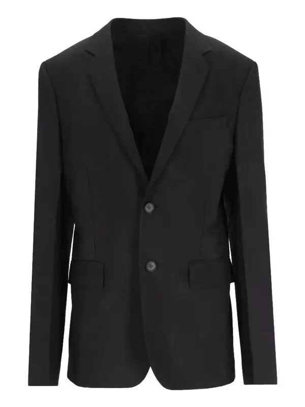 Fendi Single-breasted Jacket - Black