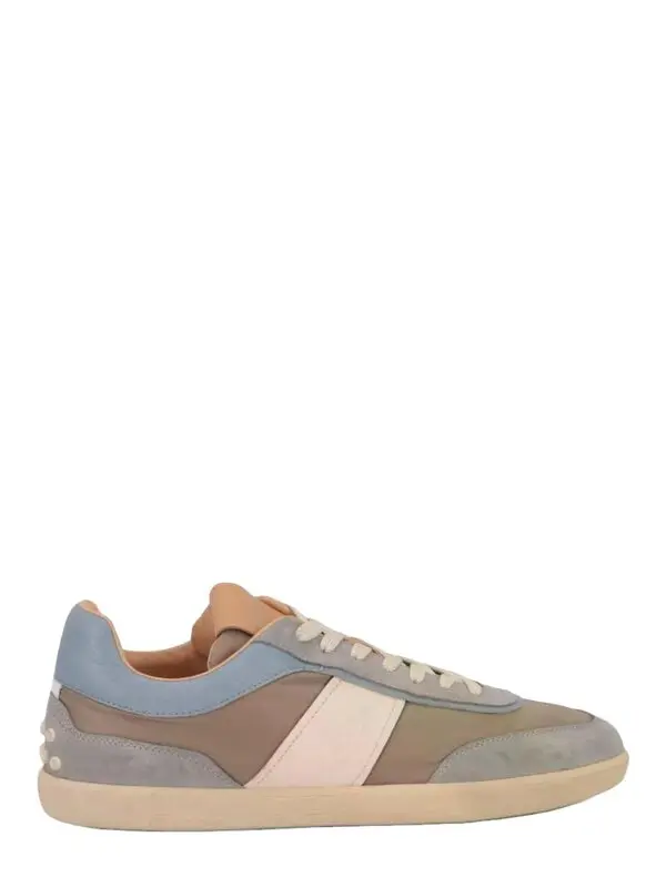 TOD'S Logo-embossed Panelled Sneakers - Grey