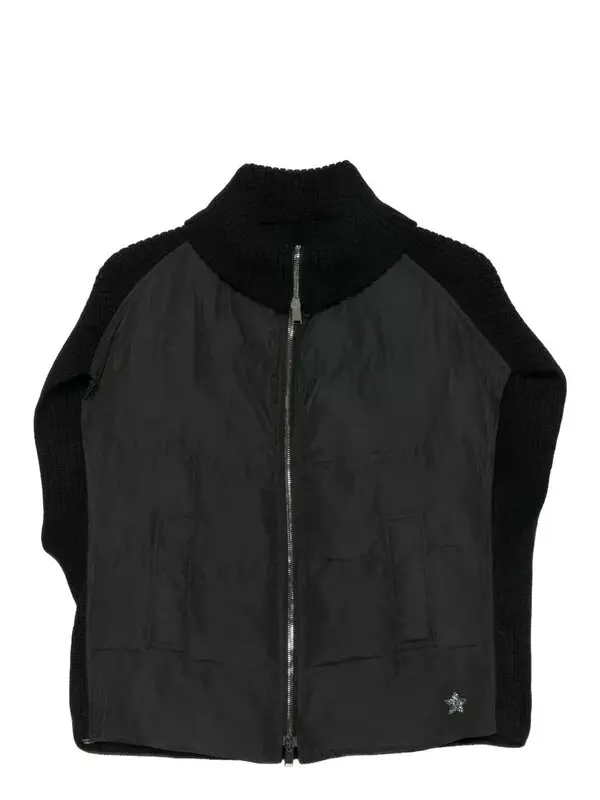 Lorena Antoniazzi Quilted Panelled Vest - Black
