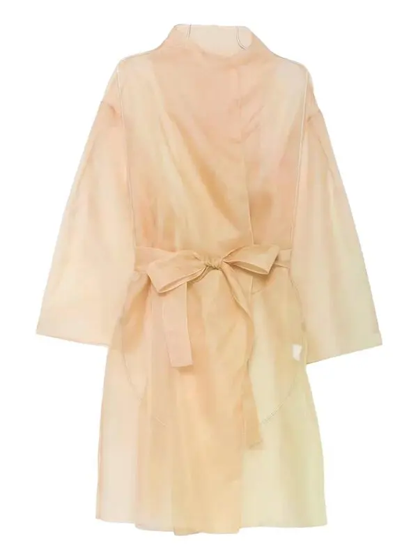 Antonelli Firenze Gustav Sheer Belted Jacket - Neutrals