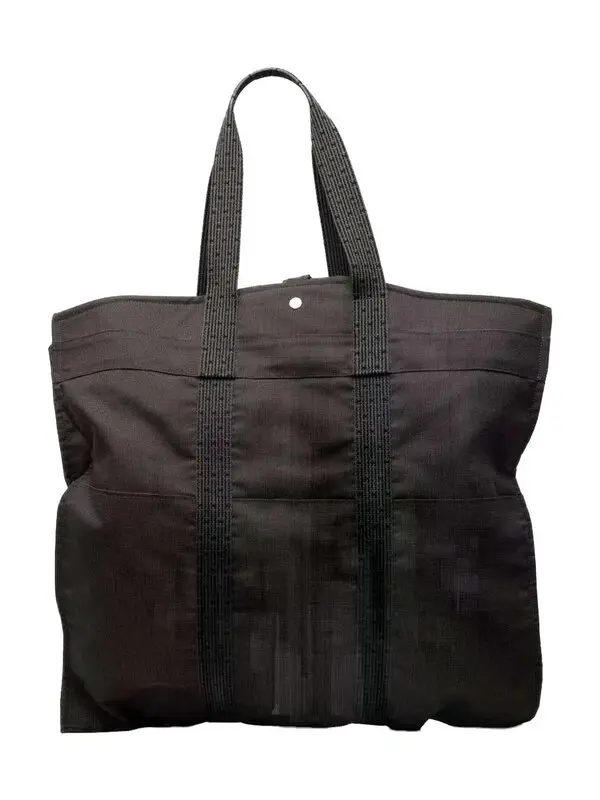 Hermès 1990-2010 Canvas Herline Garment Bag Travel Bag - Grey