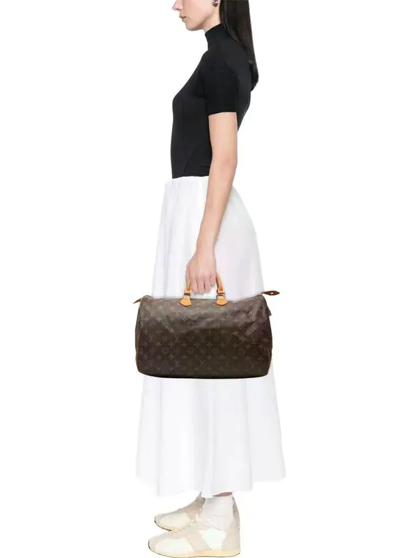 LOUIS VUITTON 1992 Monogram Speedy 40 Boston Bag - Brown
